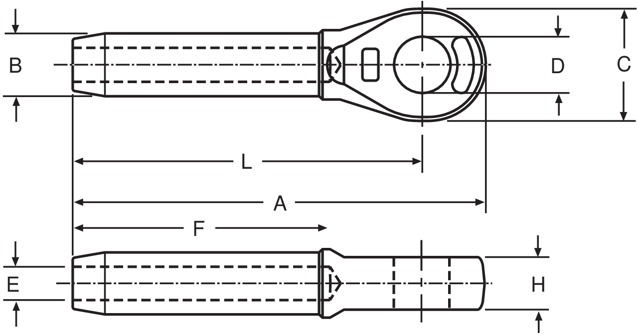 Closed Swage Socket S-502 – For Lifting - Mennens Nederland